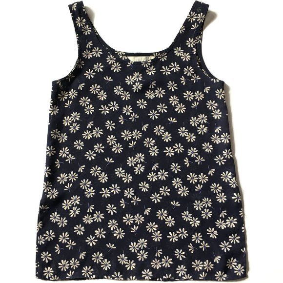 Express | Tops | Express Navy Blue Daisy Tank Top | Poshmark